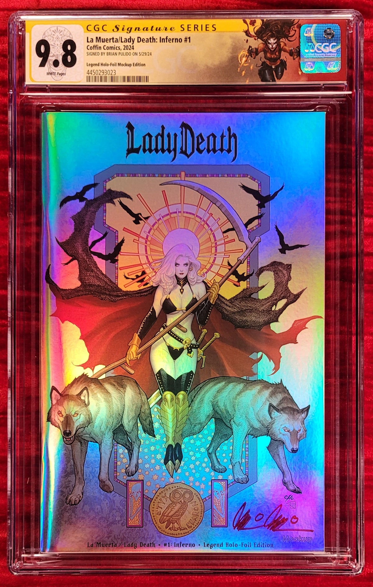 La Muerta / Lady Death: Inferno #1 - Legend Holo-Foil Edition (Mockup ...