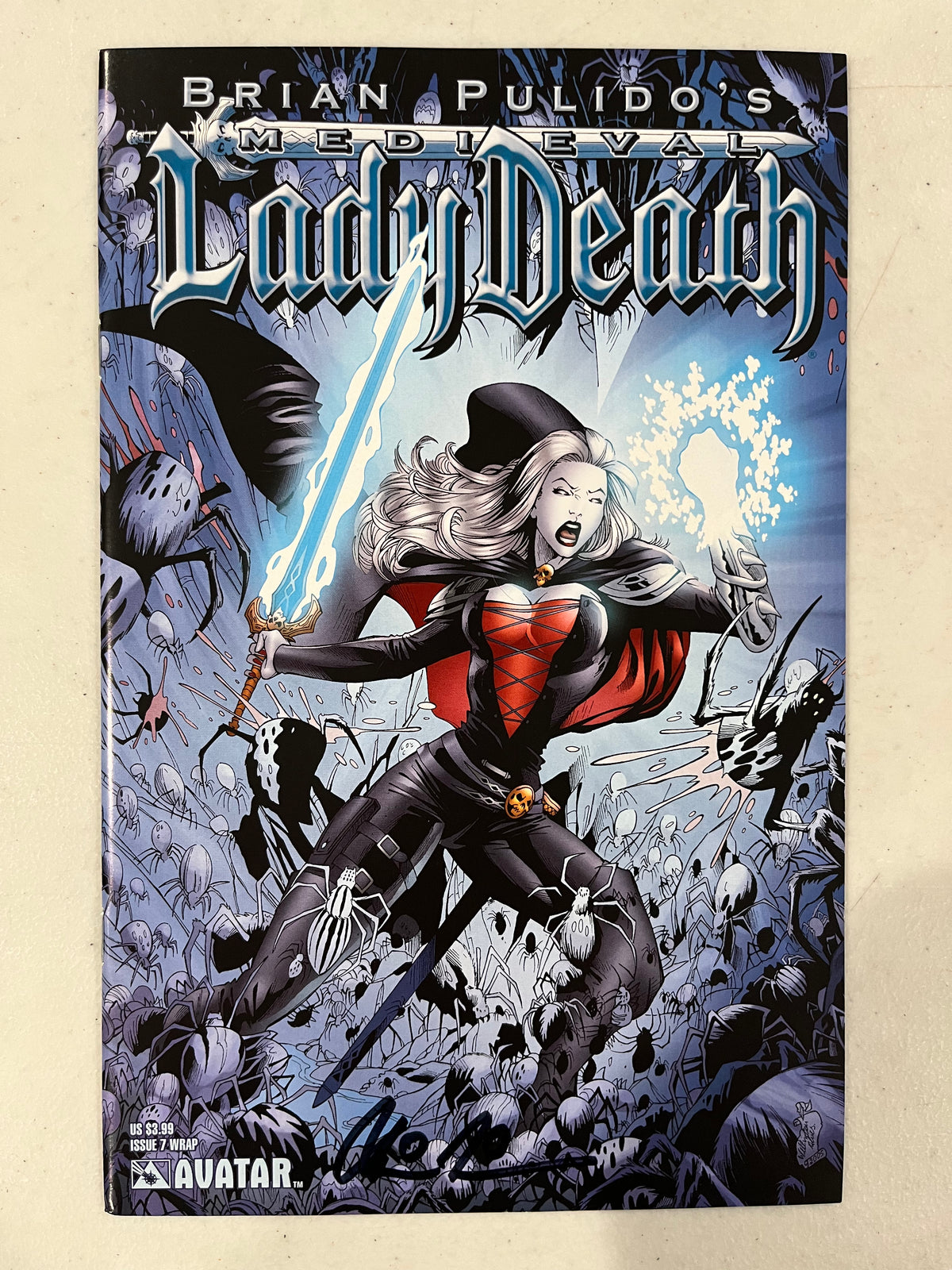 Medieval Lady Death #7 - Wraparound Cover - Pulido Signed (Catacomb 7 ...