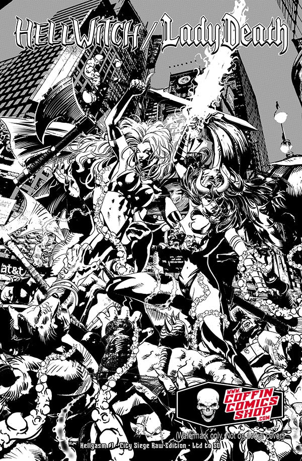 Hellwitch / Lady Death: Hellgasm #1 - City Siege Raw Edition ...