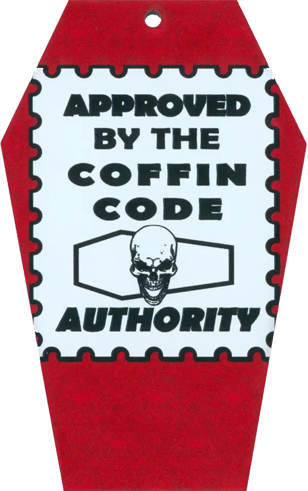 Coffin Comics 2025 Approved by the Coffin Code Authority Holiday Caske ...