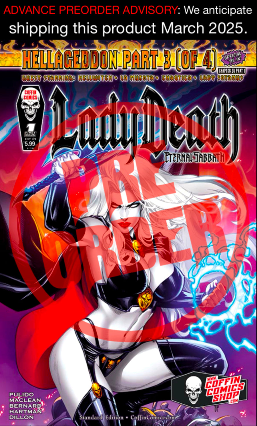 Lady Death: Eternal Sabbath #1 (of 2) - Comic Shop Standard Edition ...