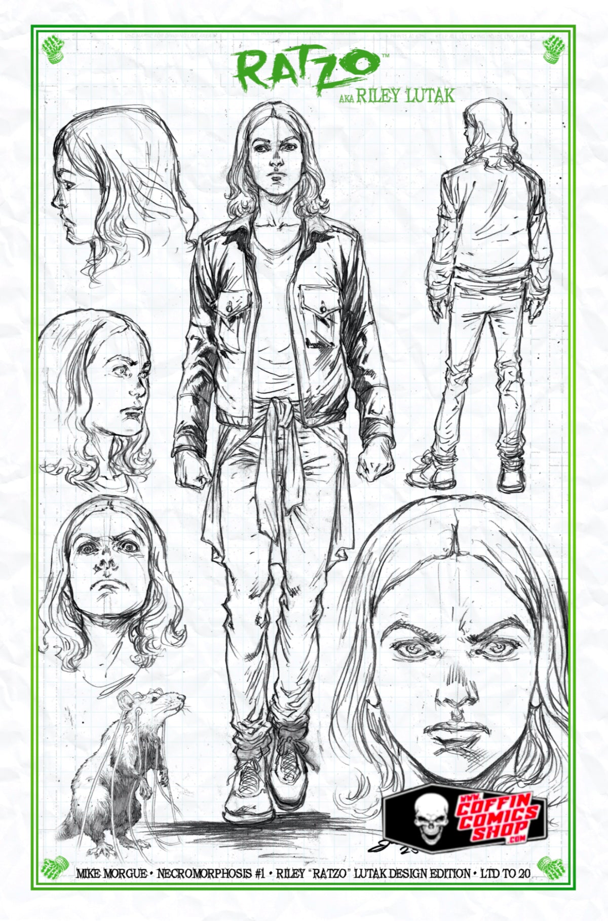 Mike Morgue: Necromorphosis #1 - Riley "Ratso" Lutak Design Edition ...