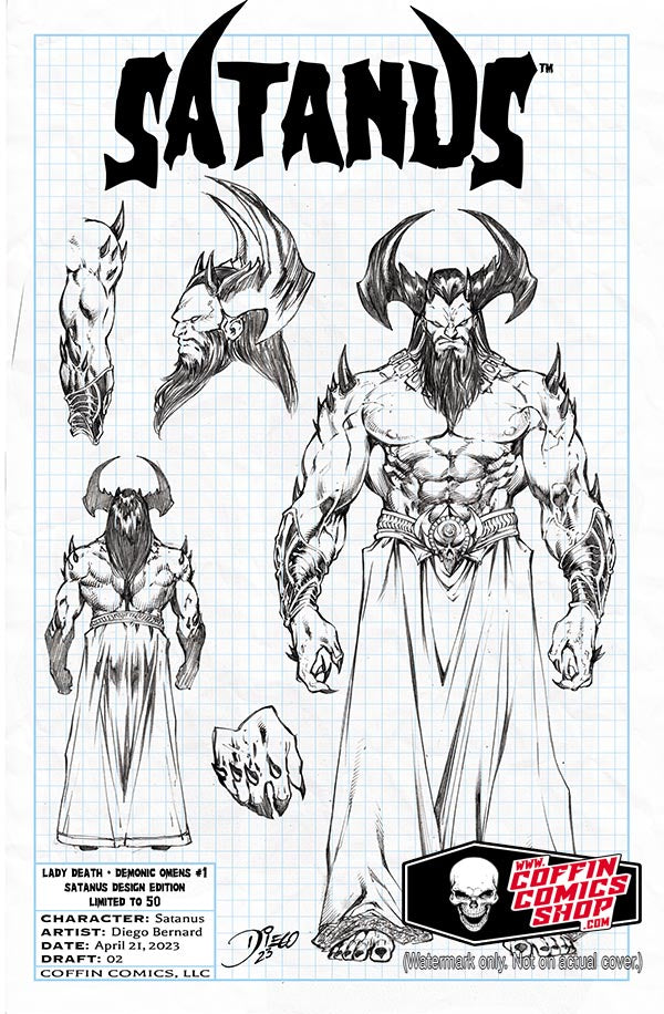 Lady Death: Demonic Omens #1 - Satanus Design Edition ...