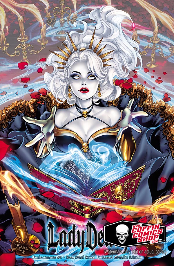 Lady Death: Enchantments #1 - Rose Petal Ritual Embossed Metallic Edit ...