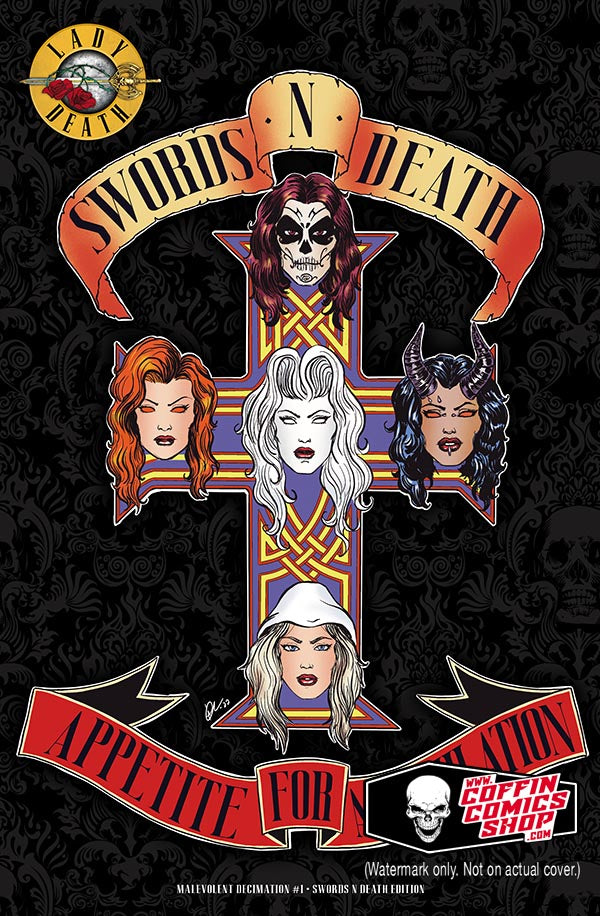 Lady Death: Malevolent Decimation #1 - Swords N Death Edition - Harrig ...