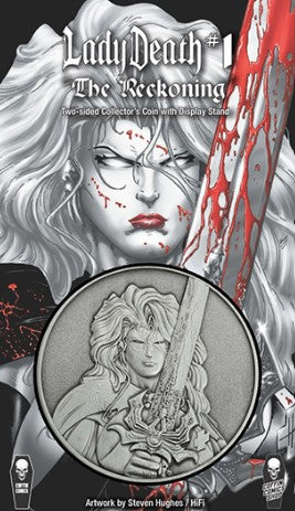 Lady Death #1 - 30th Anniversary Coin - Silver — CoffinComicsShop.com
