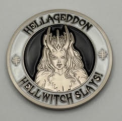 Hellwitch / Lady Death Challenge Coin - Black — CoffinComicsShop.com