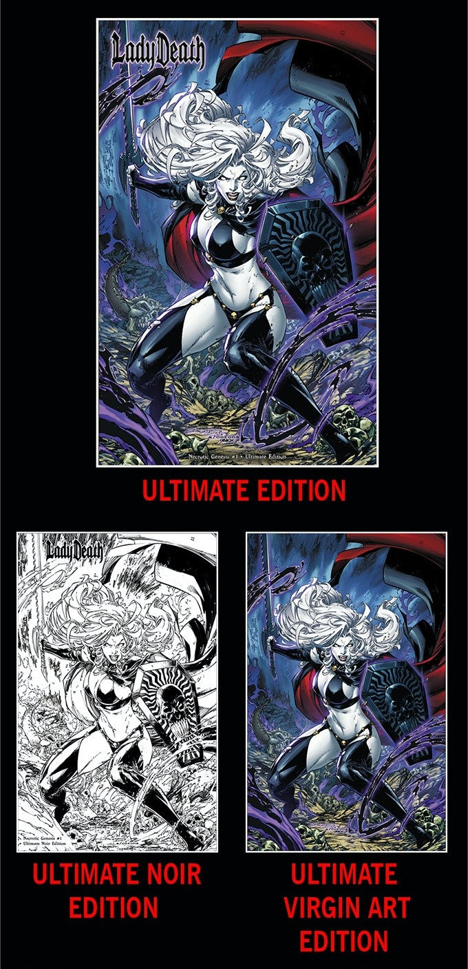 Lady Death: Necrotic Genesis #1 - Ultimate 3-Book Set (Catacomb 1/2 ...