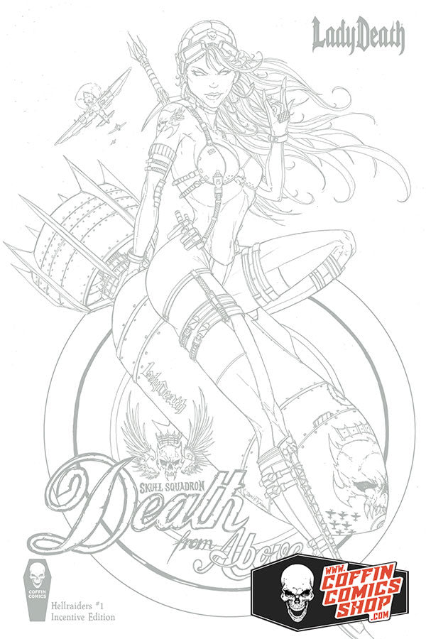 lady death coloring pages