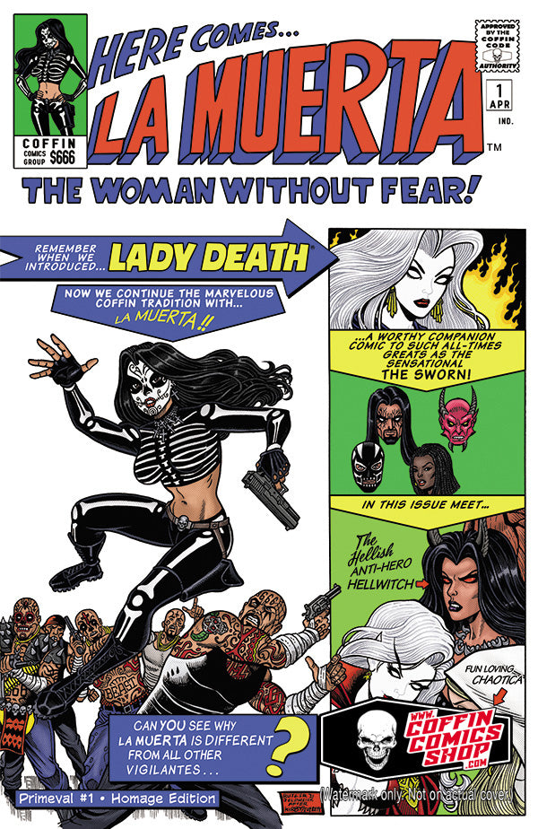 La Muerta: Primeval - Homage Edition — CoffinComicsShop.com